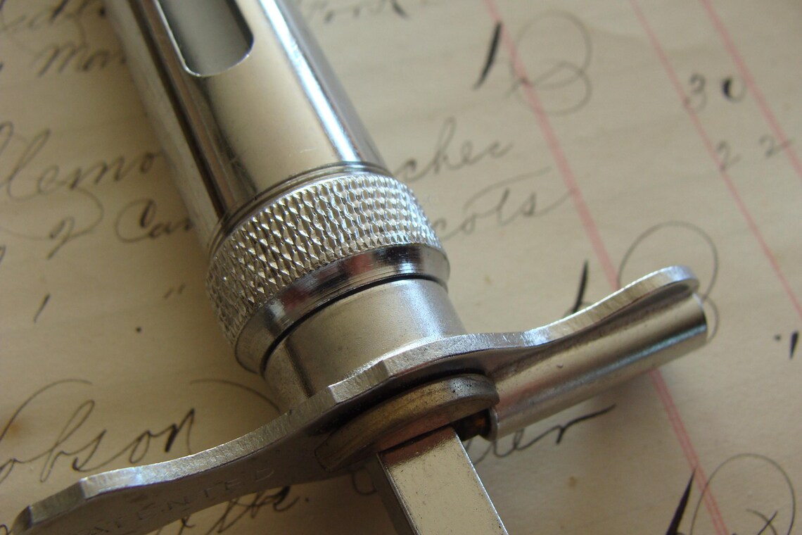 Rare Large Vintage Medical Hypodermic Glass and Metal Syringe - Etsy