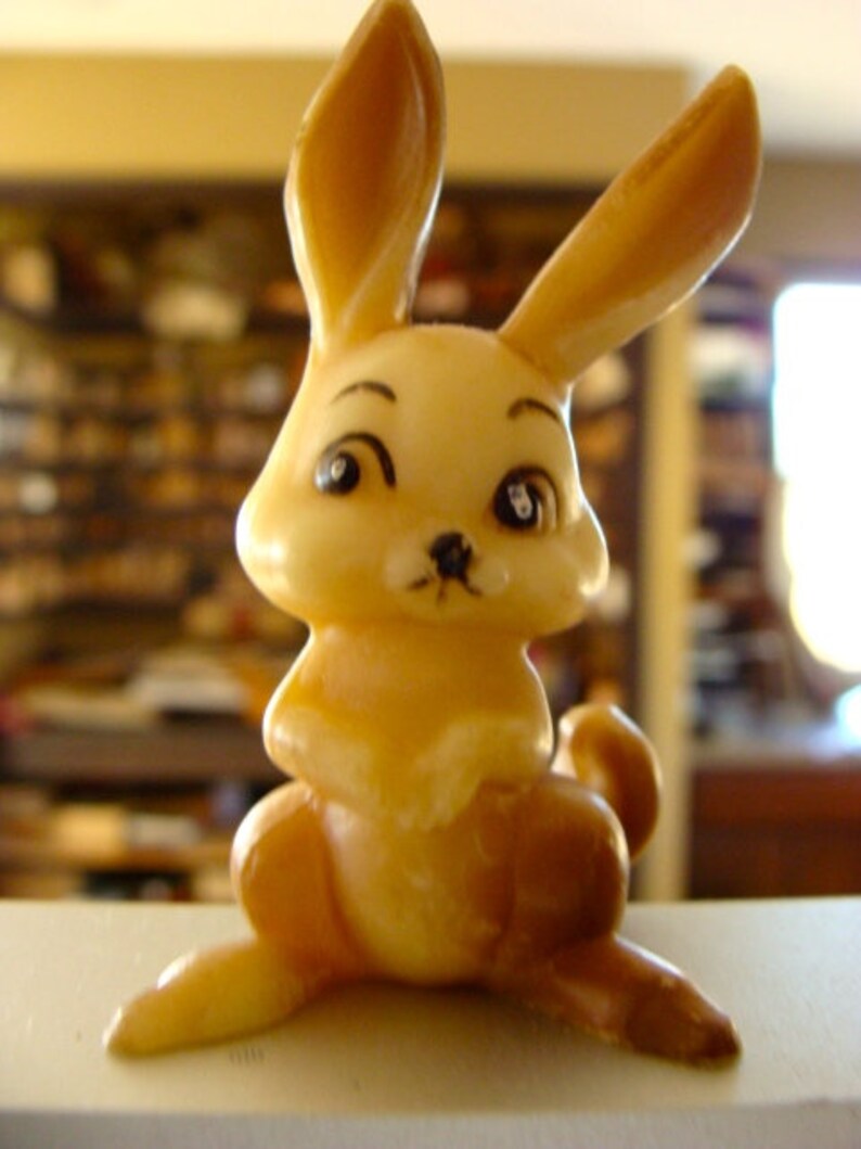 One Vintage Kitsch Adorable Big Eyed Celluloid Bunny Rabbit - Etsy