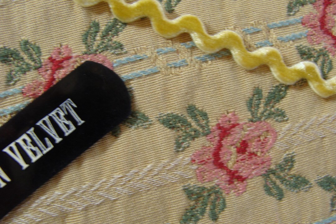 Vintage Doll Trim Velvet Ric Rac Ribbon Trim - Etsy