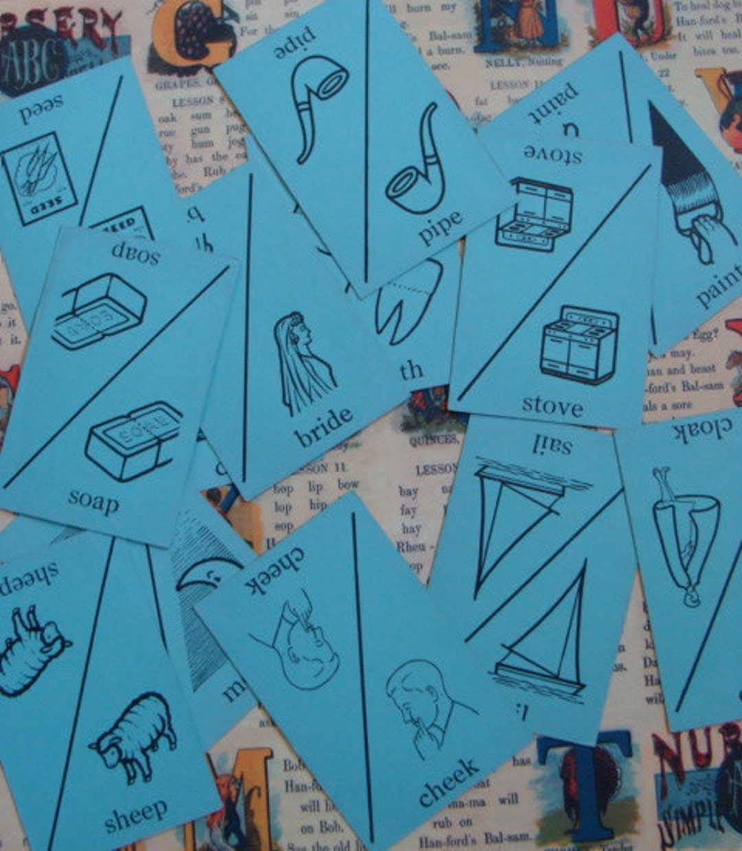 1940s Flash Card Lot - Etsy