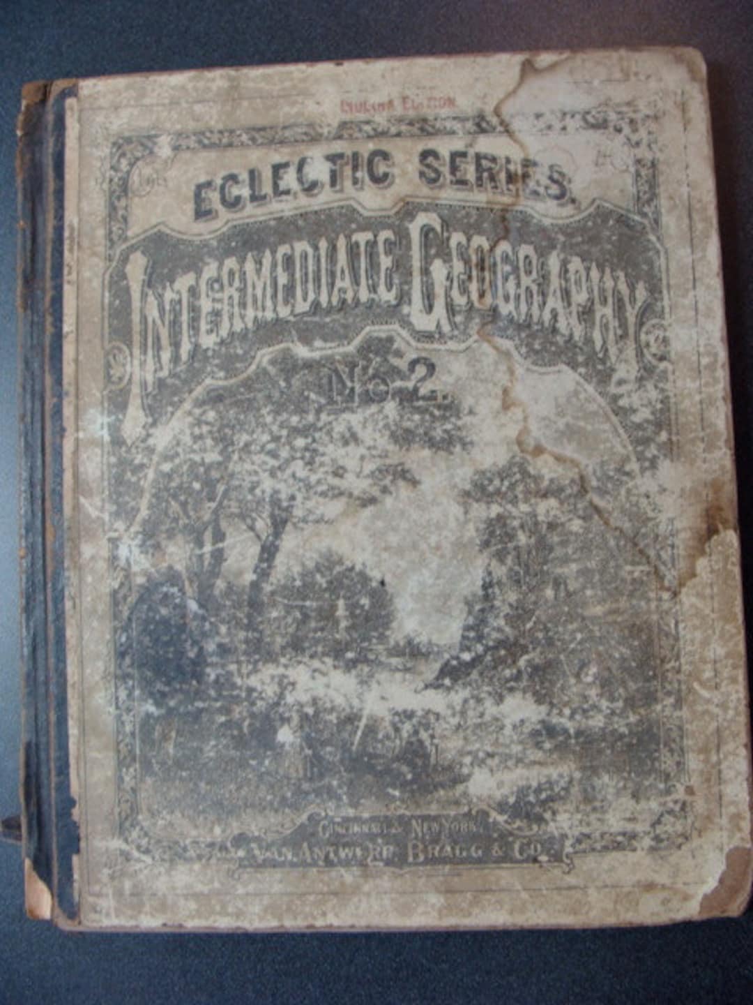 Antique Maps Copyright 1877 Intermediate Geography Book - Etsy