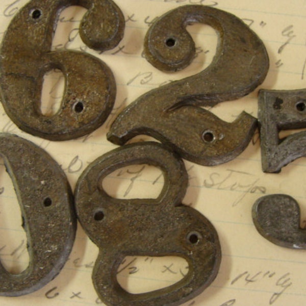 Colonial House Numbers - Etsy