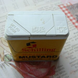 Vintage Farmhouse Mustard Tin - Etsy