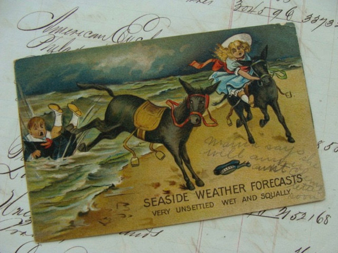 Antique 1908 Punch Style Postcard - Etsy