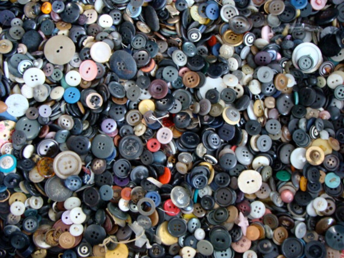100 Pcs Vintage Small Button Lot - Etsy