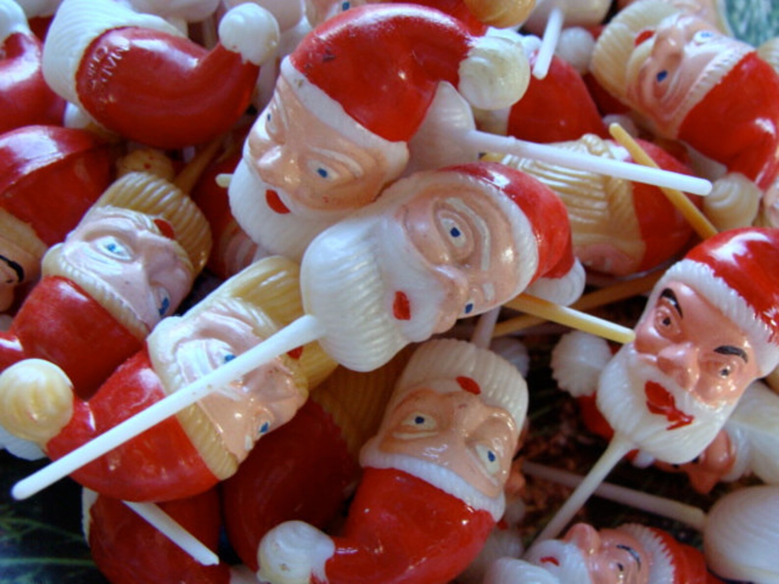 Half Dozen Vintage Antique Kitsch Santa Cupcake Picks - Etsy