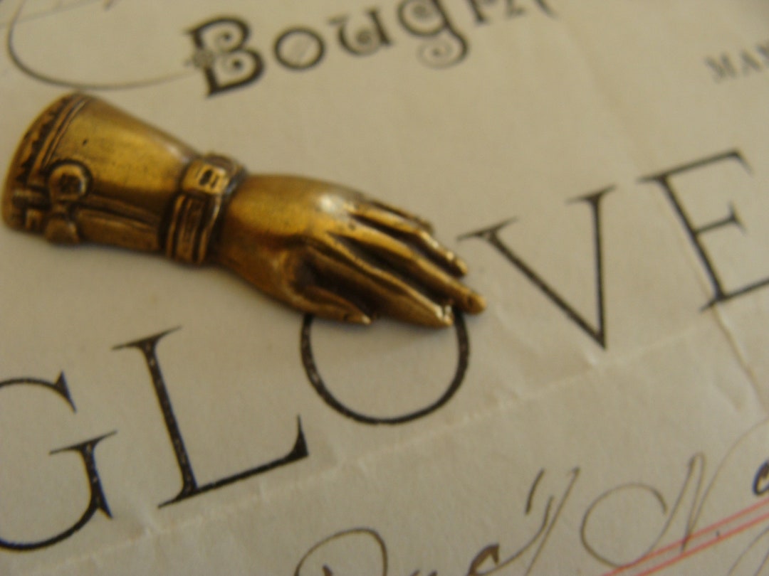 Highly Detailed Tin Brass Victorian Hand Wonderful for Altered Journal ...