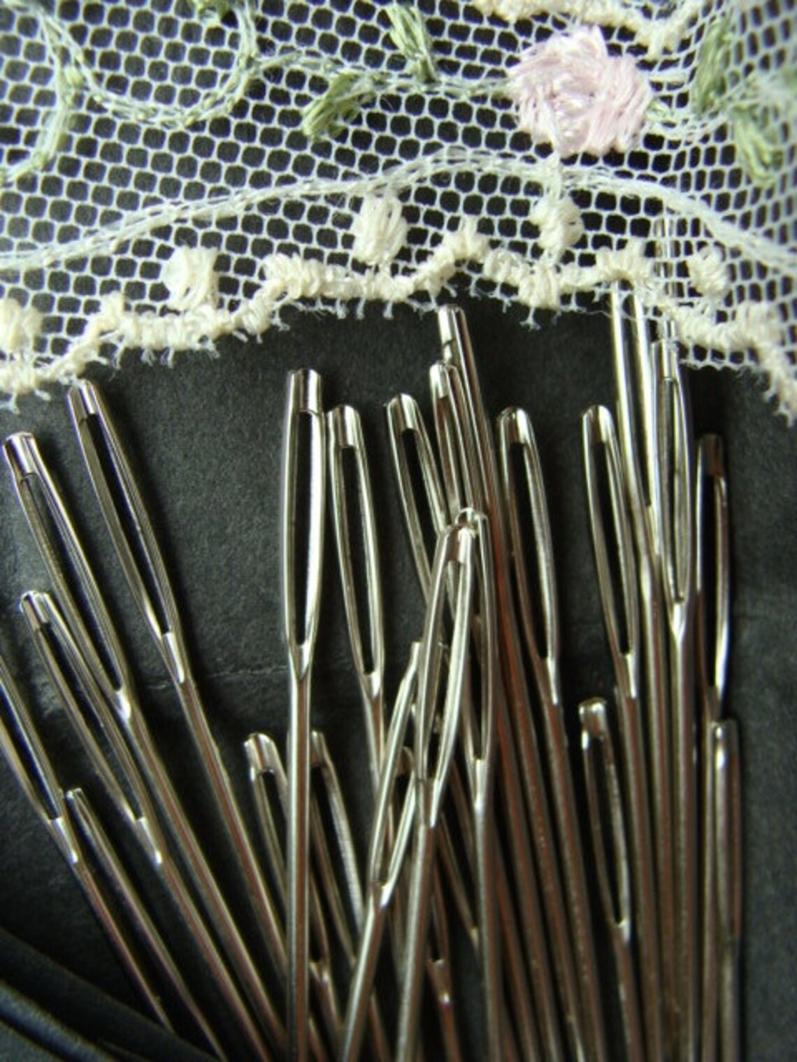 Antique German Embroidery Needles N018 Pointed Western - Etsy