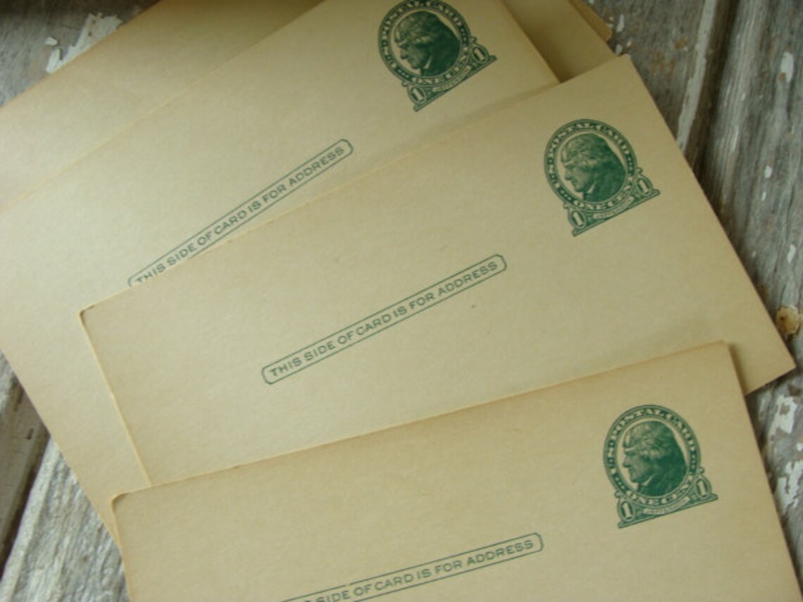 Antique Lot Unused One Cent Postcards From the United Sates - Etsy