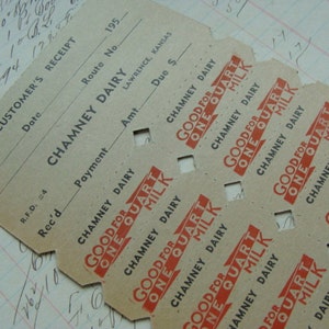 Antique Dairy 20pc Ephemera Unused Milk Tickets 1950s - Etsy