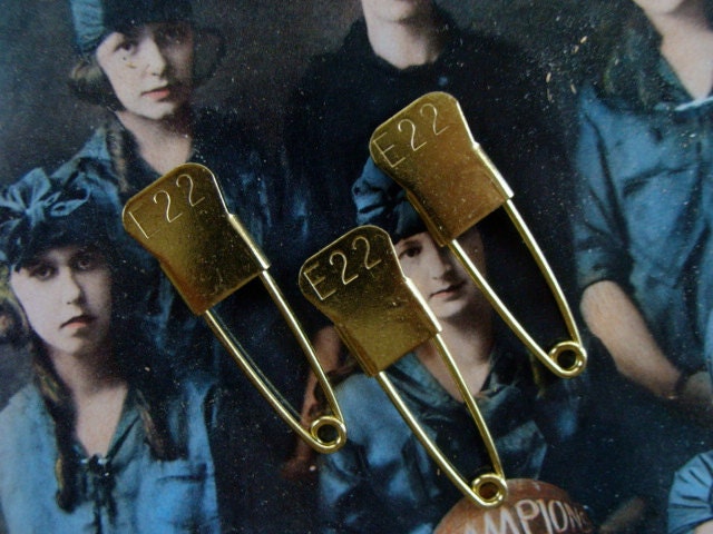 Vintage Metal Numbered Embossed Laundry Identification Pins - Etsy