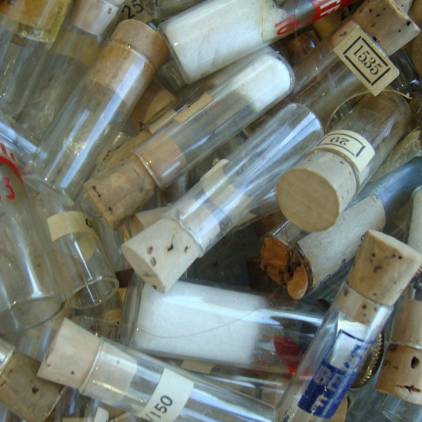 Vintage Glass Vials - Etsy