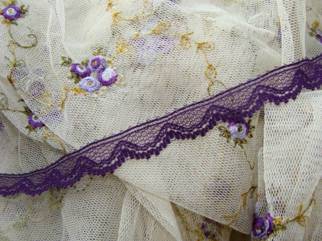 Vintage Soft Purple Lace - Etsy