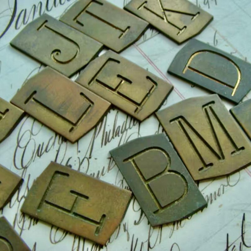 Cast Brass Letters Etsy