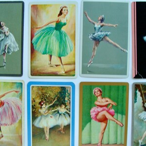 Antique Ballerina Ballet Dancer Very French Ballet Trade Playing Cards ...