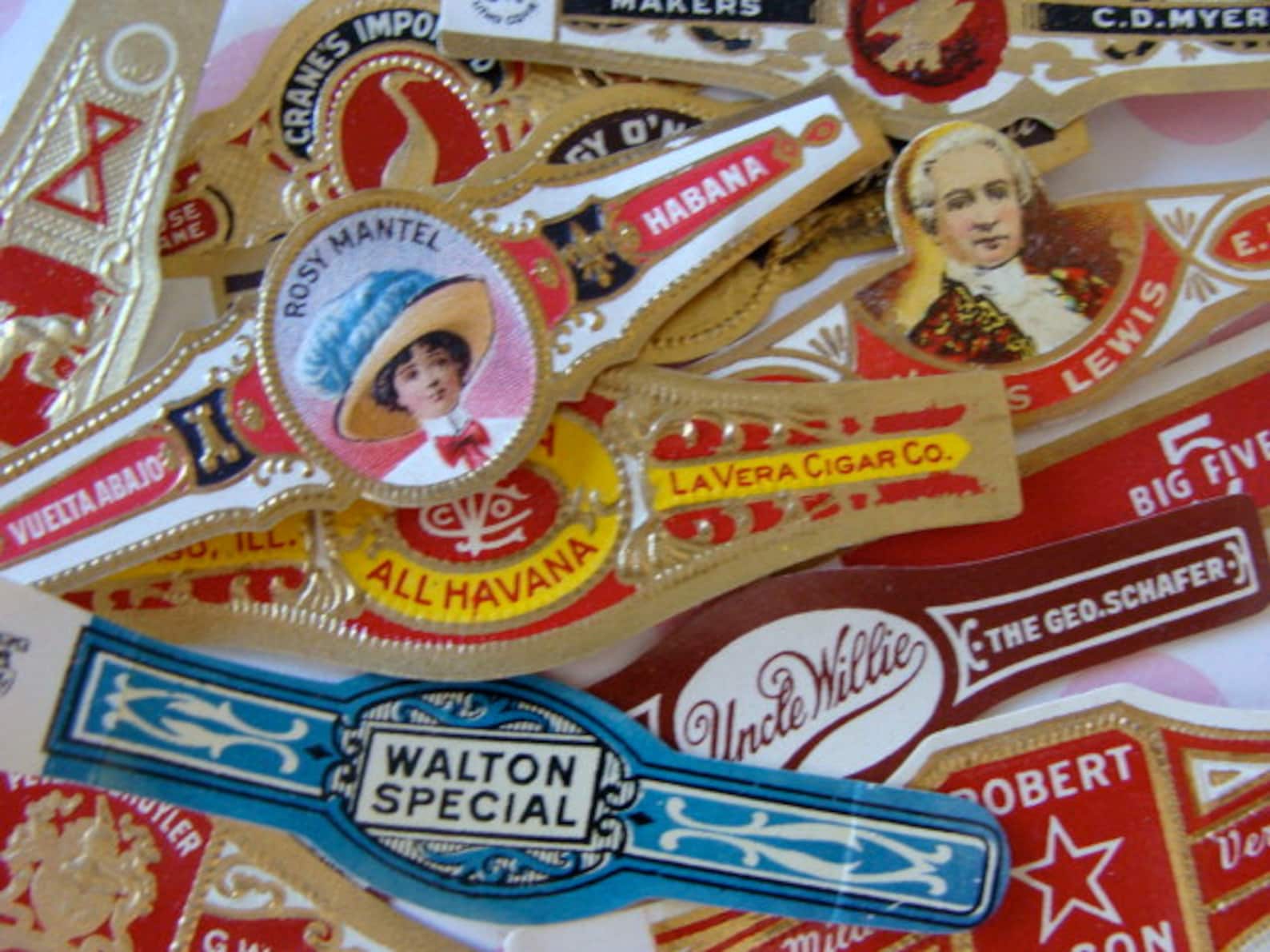 Gorgeous Antique Cigar Labels Unused One Dozen Unit 22 - Etsy