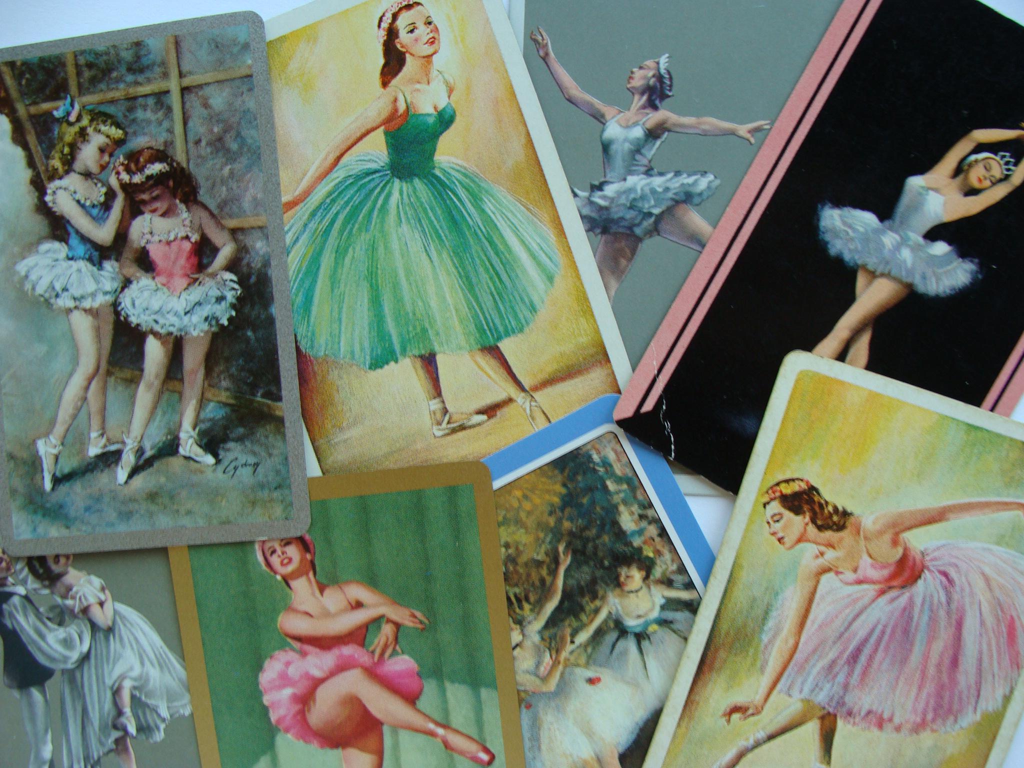 Antique Ballerina Ballet Dancer Very French Ballet Trade Playing Cards ...