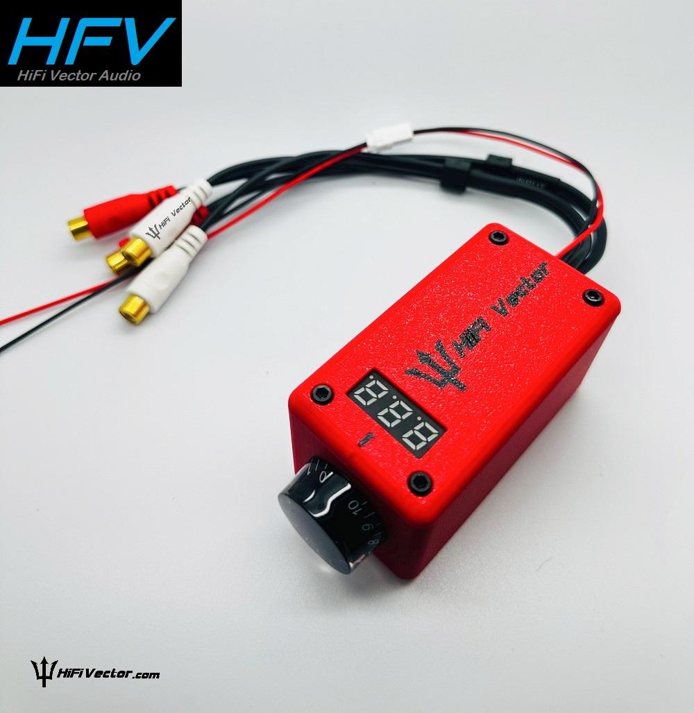 Red Car Audio Amplifier Bass Knob With Voltmeter RCA Volume Control - Etsy