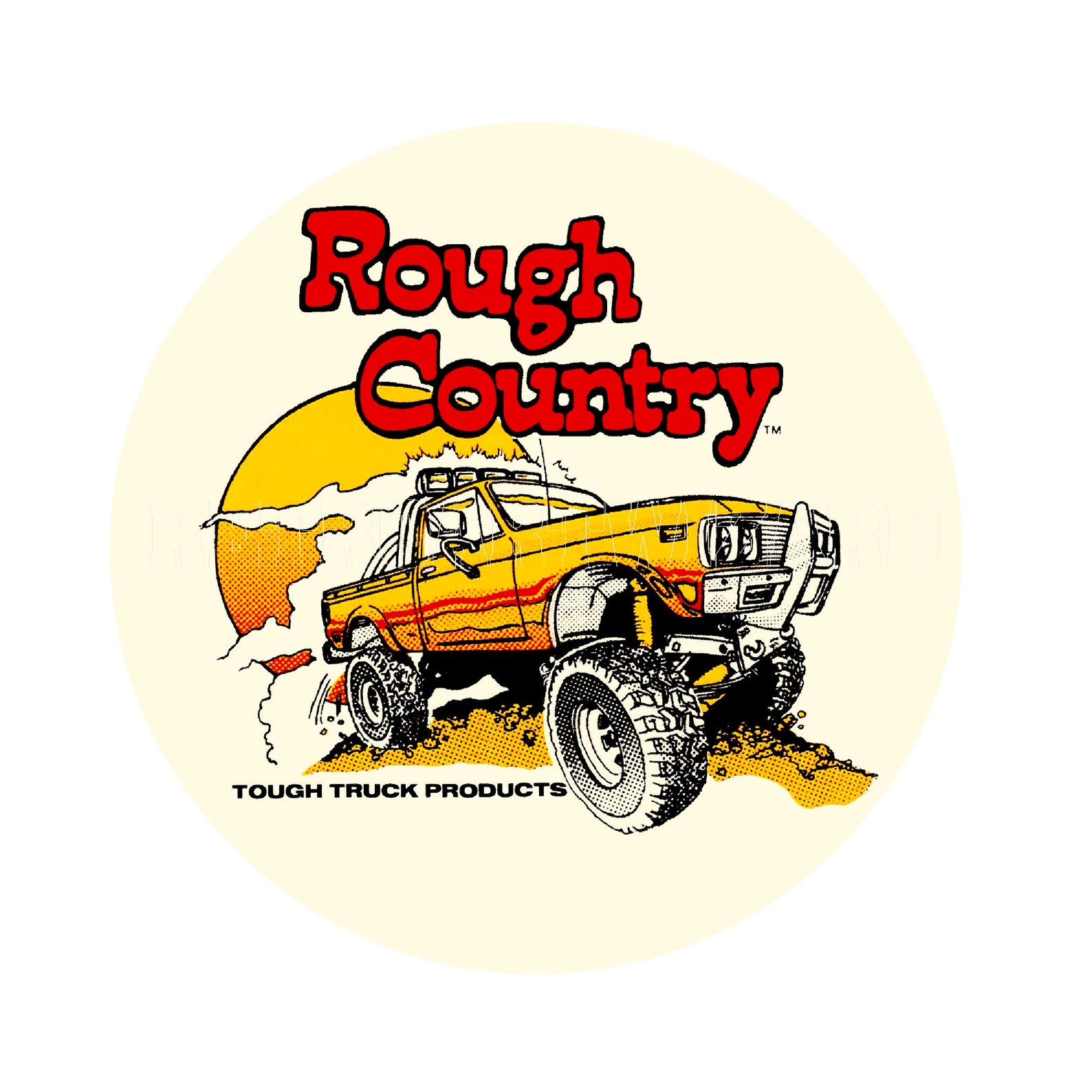 1980s Truck Racing Products Rough Country Tough Truck Sticker Decal ...