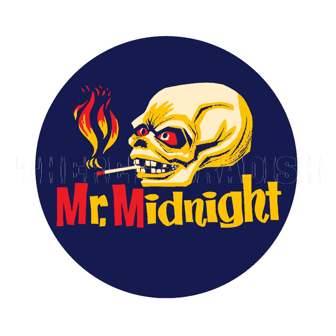 Sticker | 1960s Hot Rod Drag Racing with Smoking Skull Mr Midnight ...