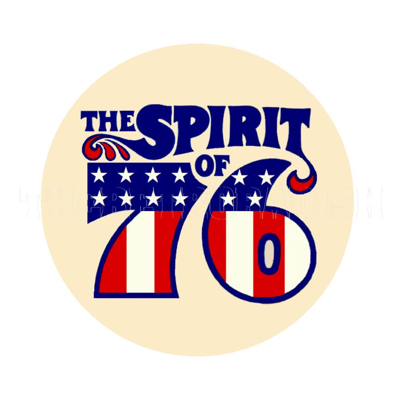 Sticker | 1970s Spirit of 76 Sticker Decal Label - Etsy