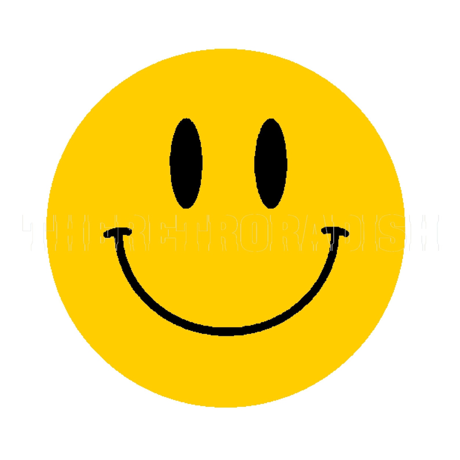 Sticker | 1970s Hippie Trippy Big Smile Peace and Love Smiley Face ...