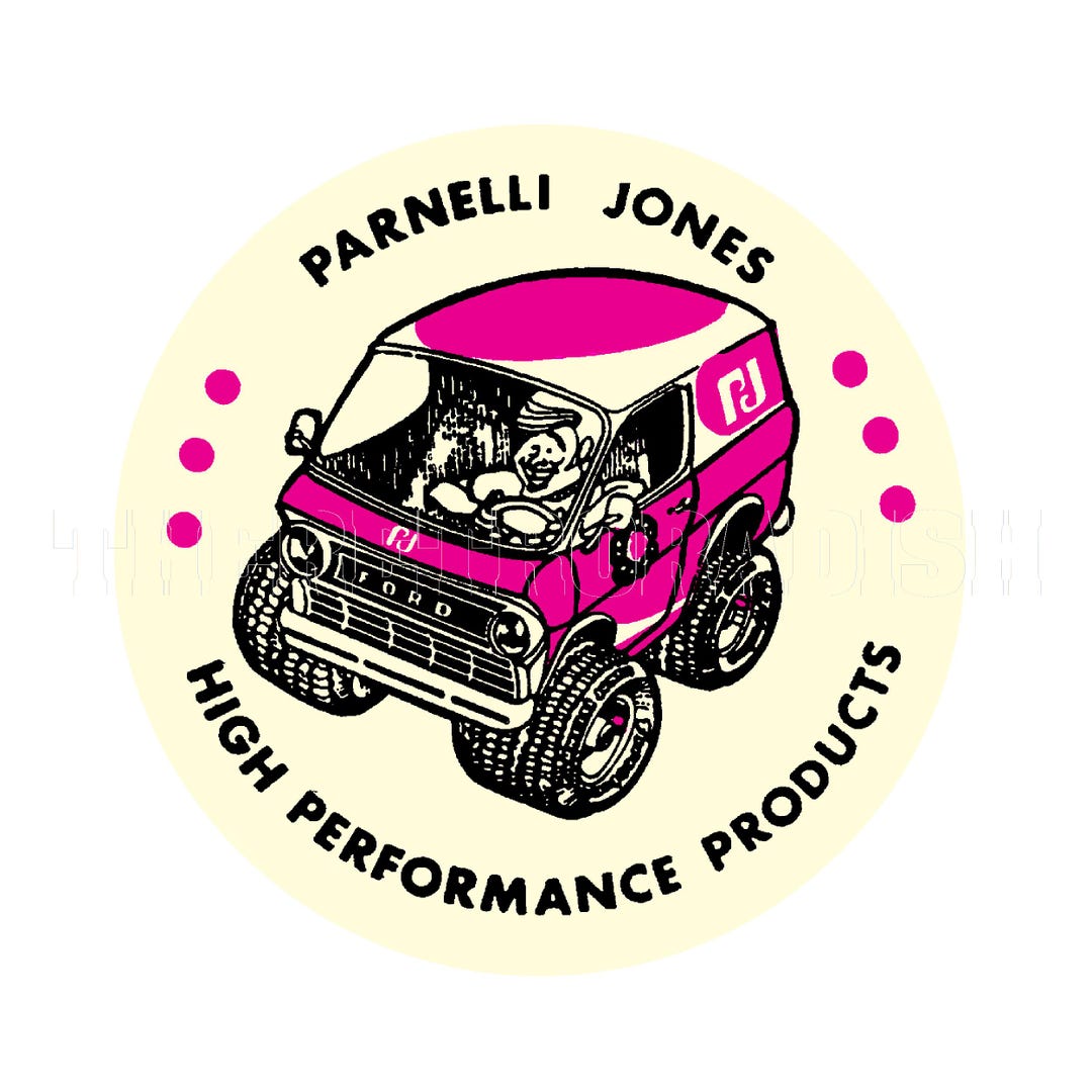 Sticker| 1960s Custom Van Parnelli Jones Racing Ford Van Sticker Decal ...