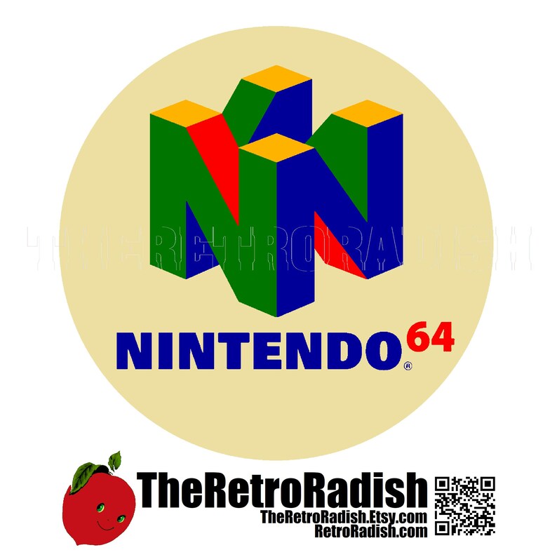 1990s Video Game History 90s Gaming Nintendo 64 Logo N64 Sticker Decal ...