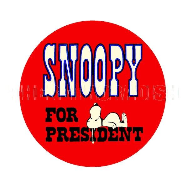 Snoopy for President - Etsy