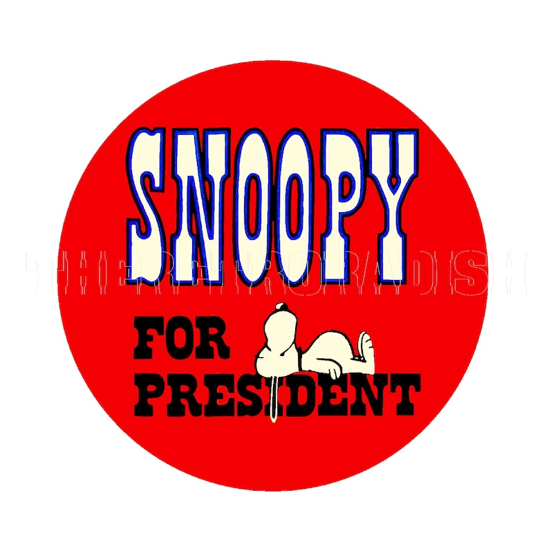 Snoopy for President - Etsy