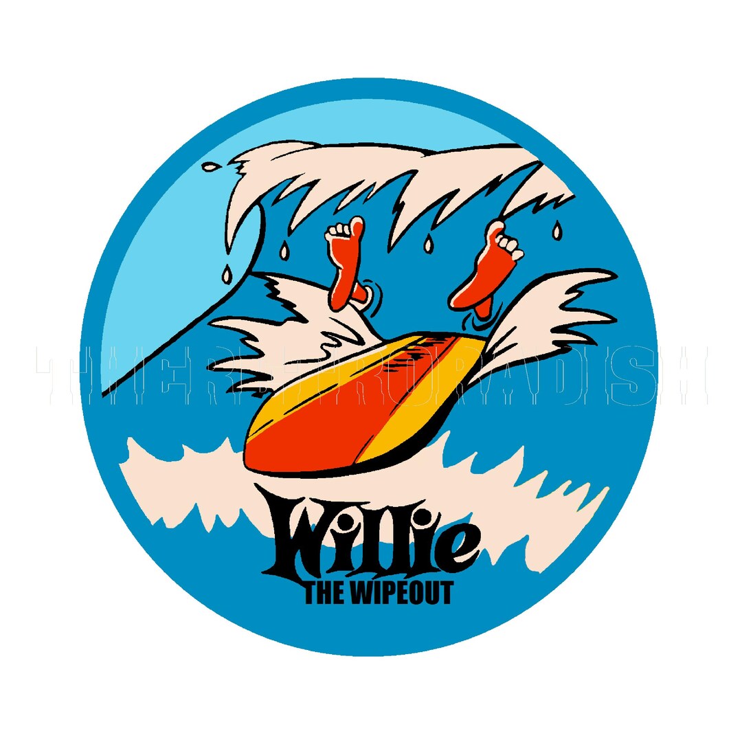 1960s Surfing Large Wave Total Wipeout 'willie the Wipeout' Surfer ...