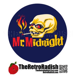 Sticker | 1960s Hot Rod Drag Racing With Smoking Skull Mr Midnight ...