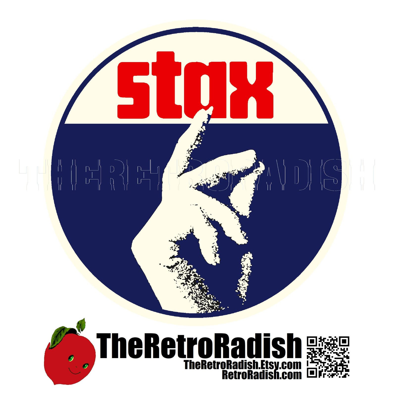 Sticker | 1960s Music Stax Clicking Fingers Logo Stax Records Sticker ...