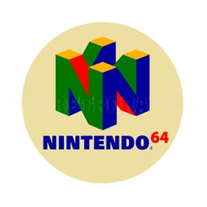 1990s Video Game History 90s Gaming Nintendo 64 Logo N64 Sticker Decal ...