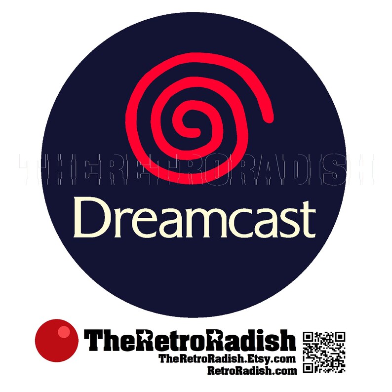 Sticker 1990s Video Game History 90s Gaming Sega Dreamcast Sticker ...