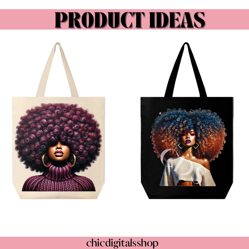 15-pack High-resolution Clip-art Bundle With Black Women , Use for POD ...