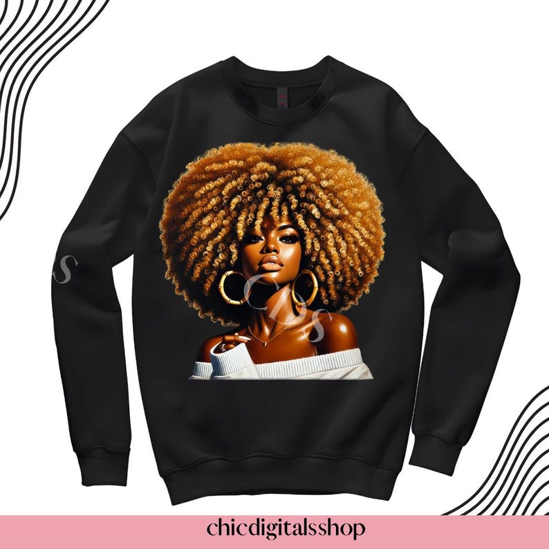 15-pack High-resolution Clip-art Bundle With Black Women , Use for POD ...