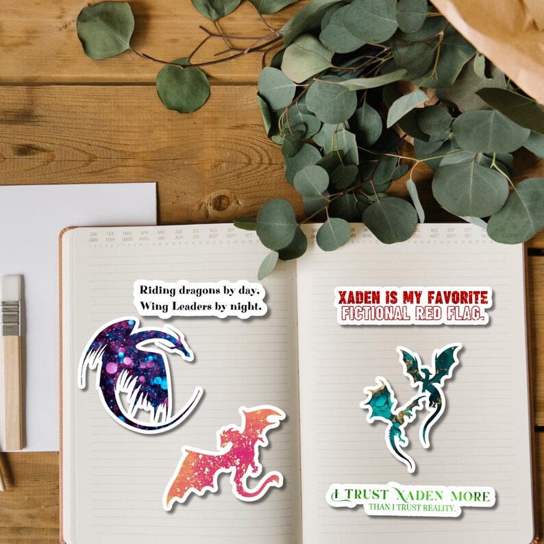 Fourth Wing Sticker Pack – 15 Digital PNG Stickers | Dragon Rider ...