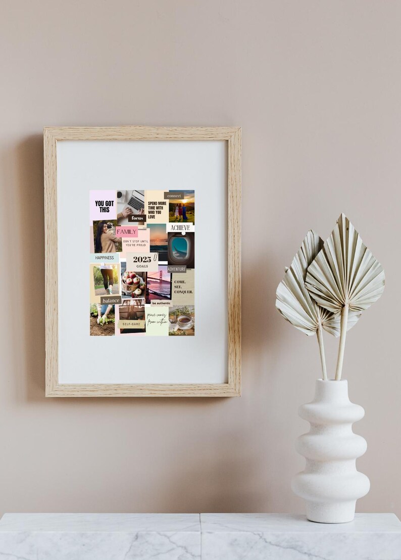Printable 2025 Vision Board Printable PDF - Etsy
