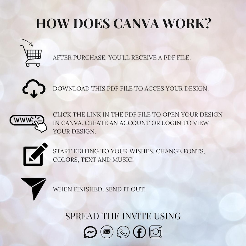 Editable Cocktail Party Invitation: Instant Download (canva Template ...