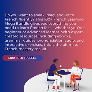 100+ French Language Learning Mega Bundle – Master French With Ebooks ...