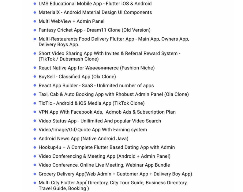 650+ Mobile App Templates & Applications Bundle | Android, Ios | PLR ...