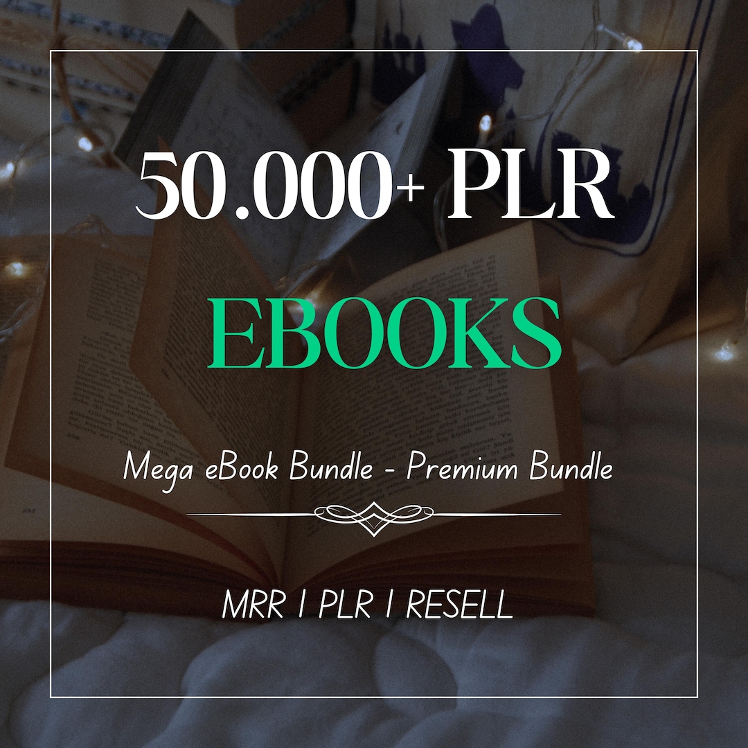50,000+ PLR & MRR Ebooks Bundle – Massive Digital Library for ...