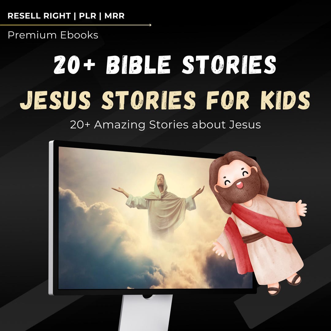Bible Stories for Kids Mega Bundle | 20+ Stories With Coloring, Writing ...