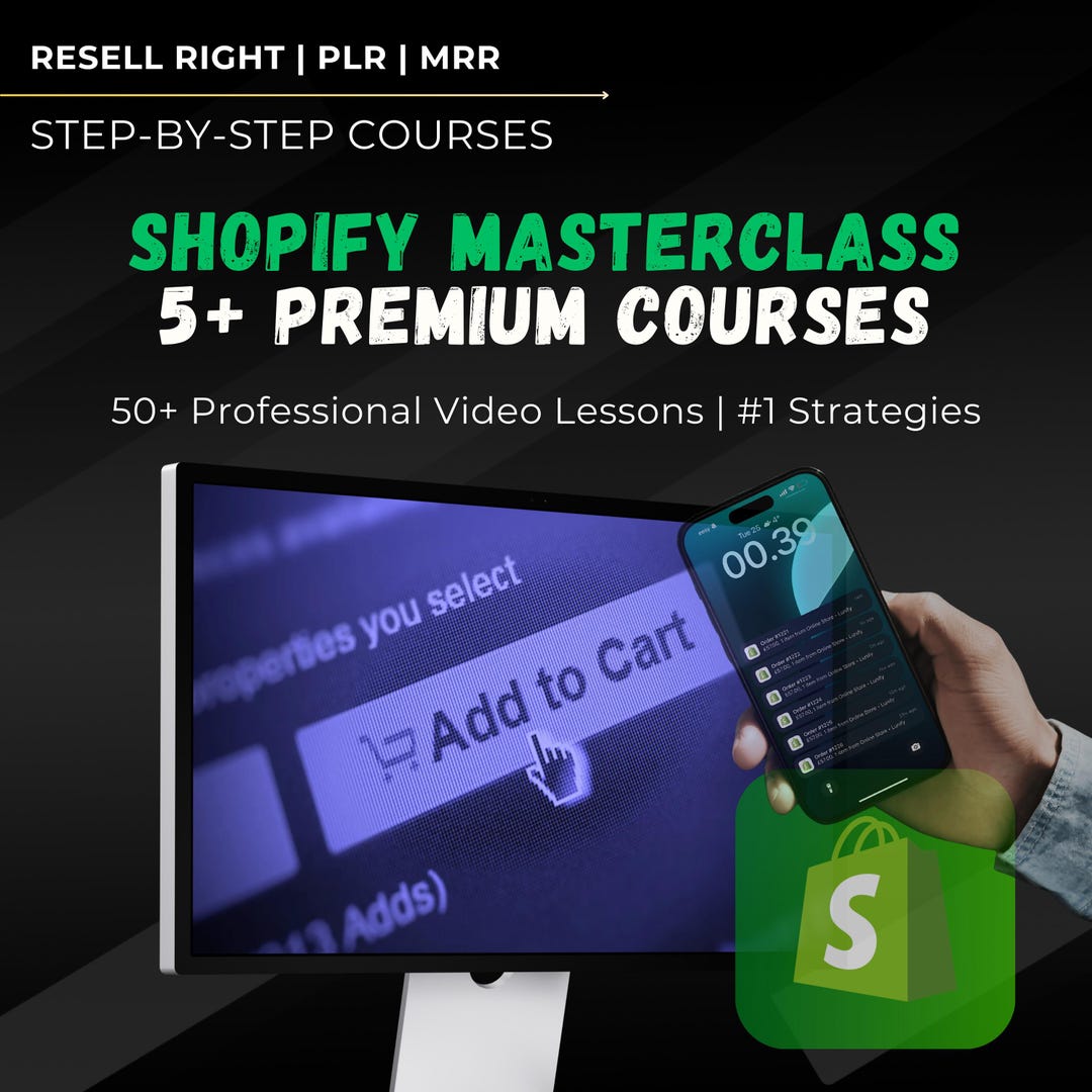 Shopify Masterclass | 5+ Courses | Store Setup, Product Pages, SEO, Dropshipping, Marketing ...