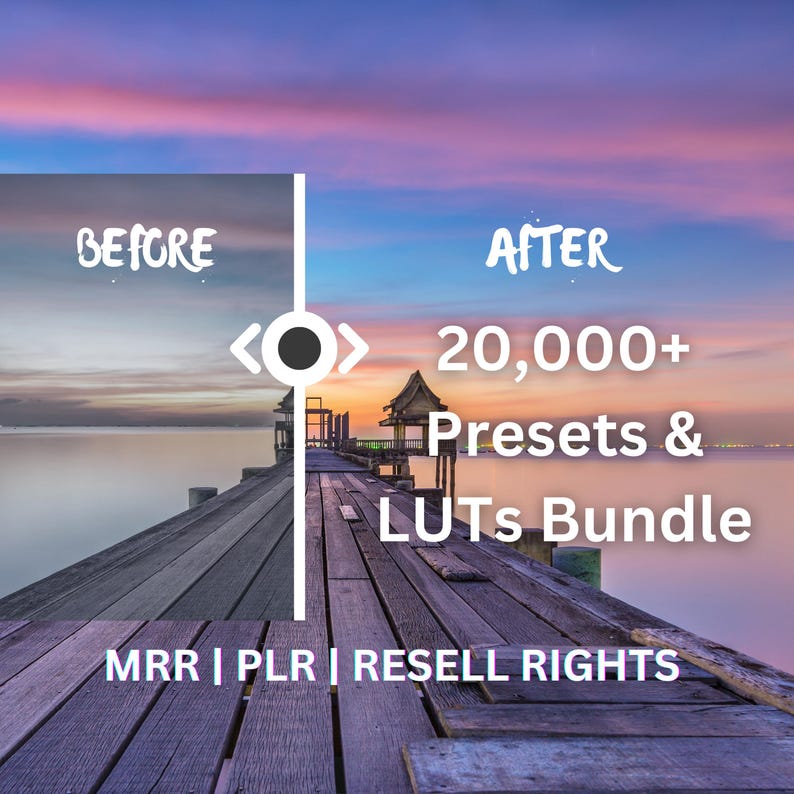 20,000+ PRO Presets & Luts MRR Bundle | Color Grading, Editing ...