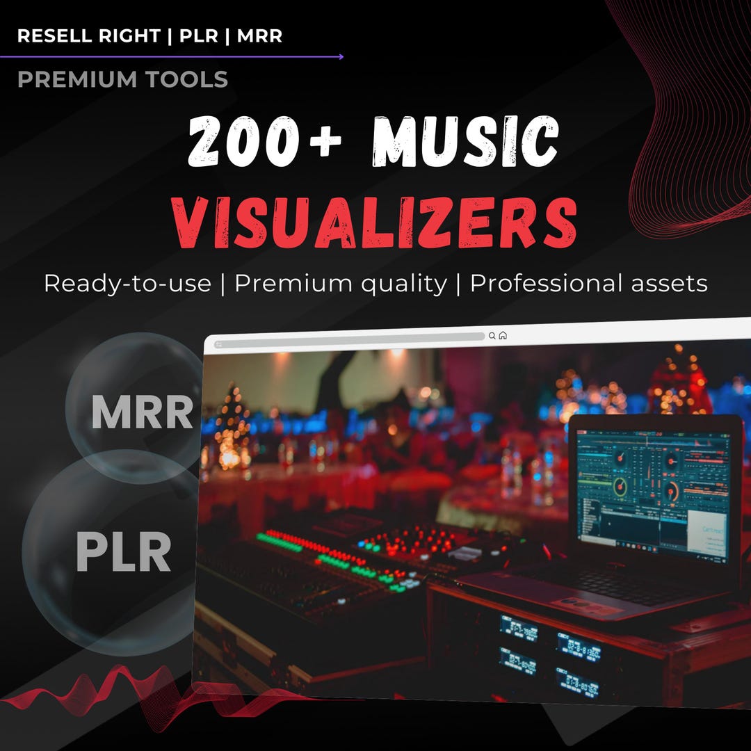 200+ Music Visualizers Bundle | Audio React Animations, Equalizers ...