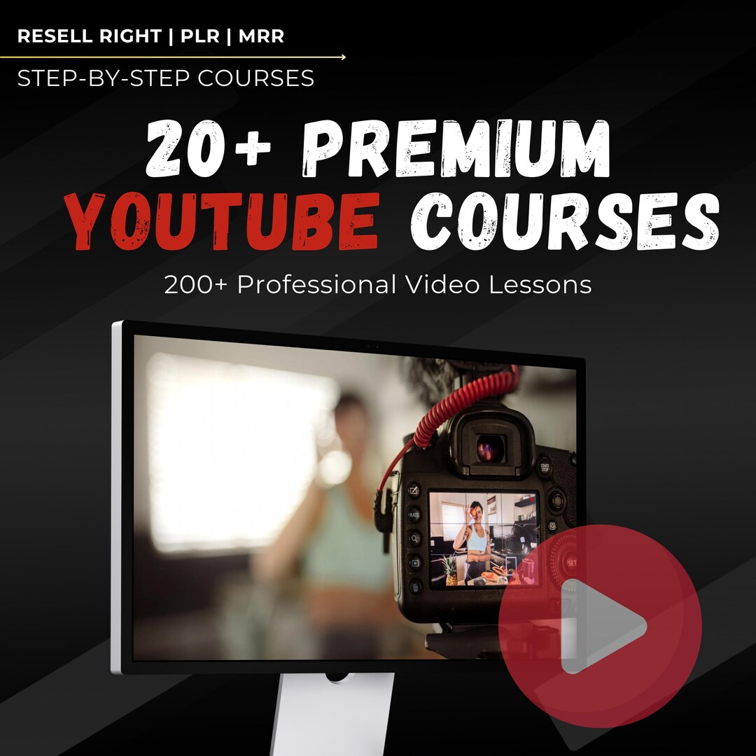 20+ Youtube Courses Bundle | Learn From Pro Creators | Monetization ...