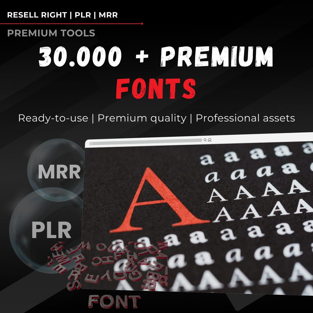 30,000+ Fonts Mega Bundle | Serif, Sans Serif, Script, Handwritten ...