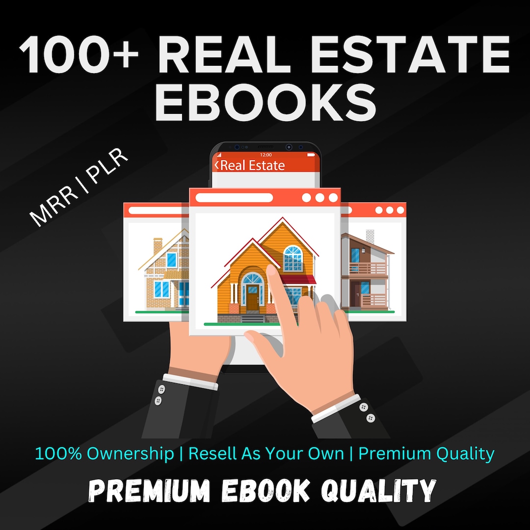 100+ Real Estate Ebooks Bundle | PLR + MRR Included | Investing ...
